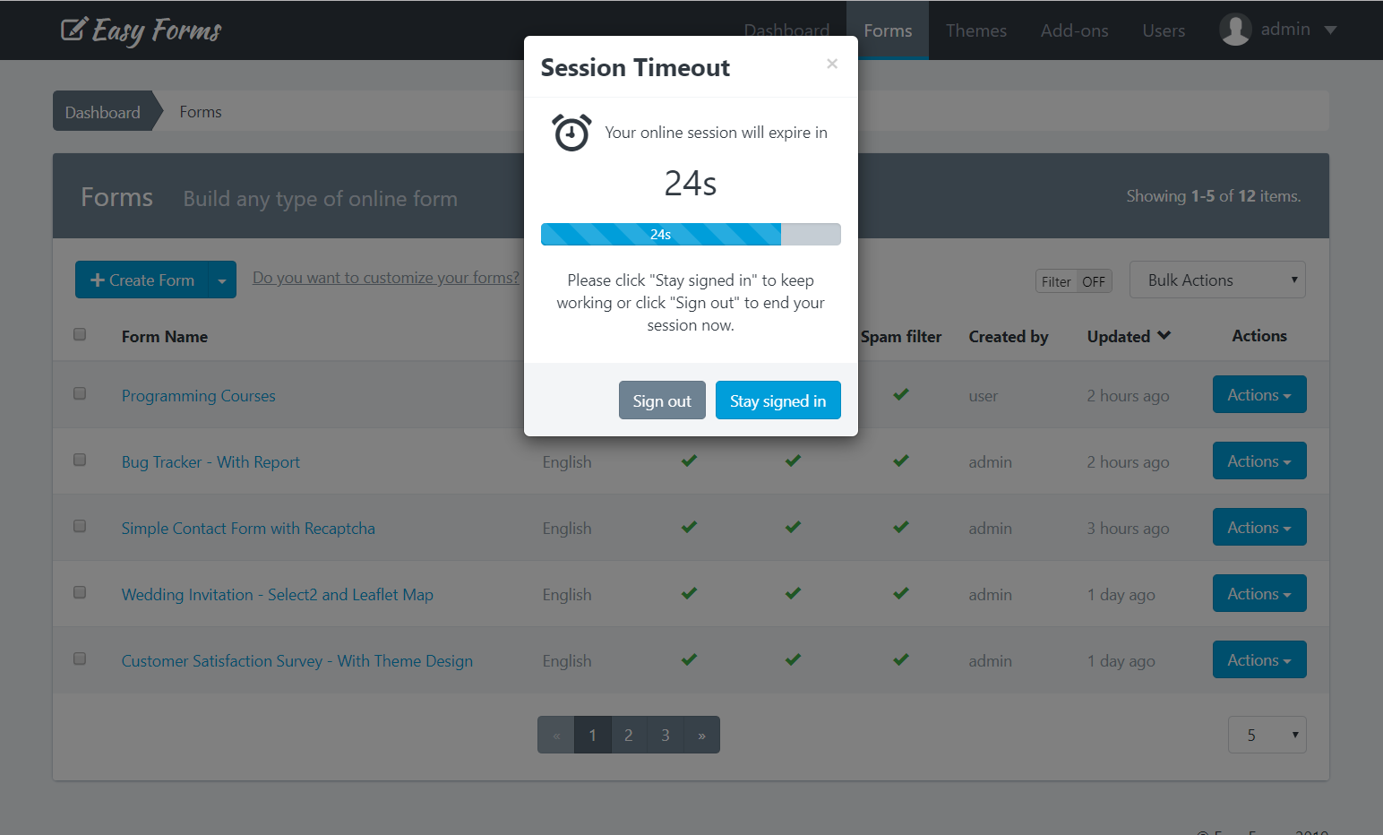 Session Timeout Automatic Logout After Minutes Or Hours Of User 