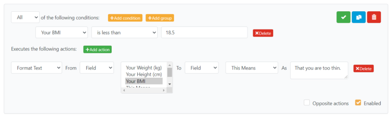 How To Create Calculation Forms Bmi Calculator With Math Formulas Easy Forms Support