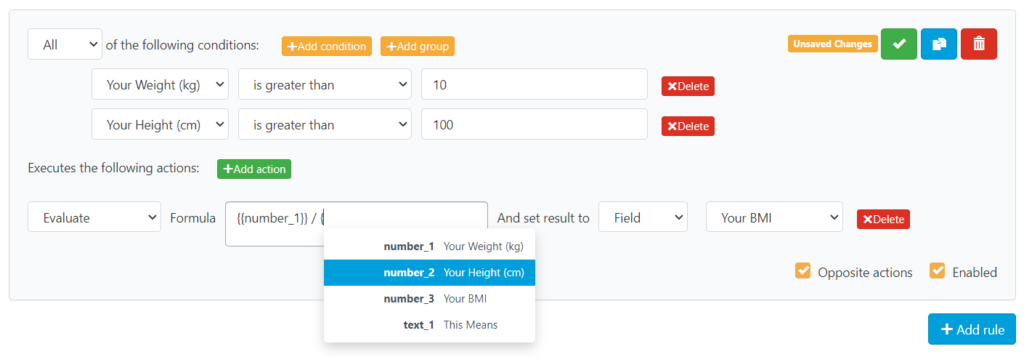 How to create Calculation Forms (BMI Calculator with Math Formulas) – Easy Forms Support