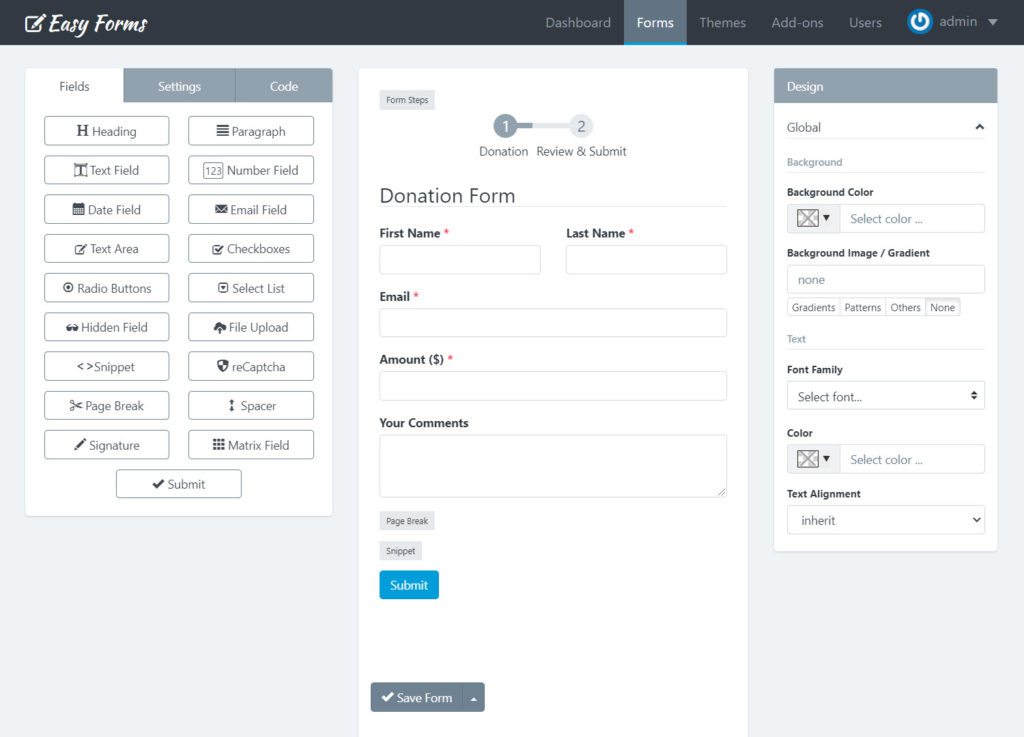 How To Review All Answers Before Submit A Form Easy Forms Support