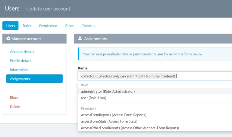Create Users that Can Only Submit Forms – Easy Forms Support
