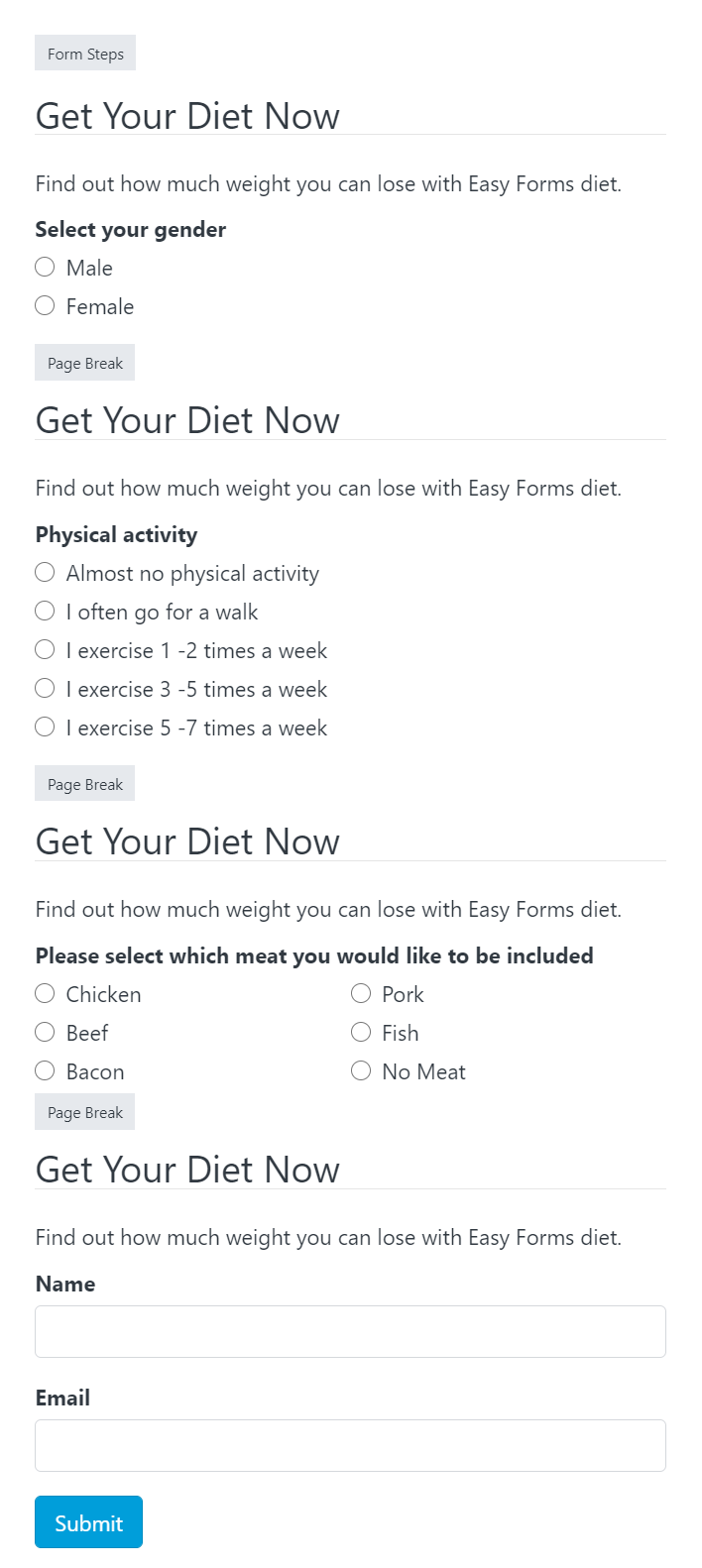 How to Create Multi-Page Forms to Increase Conversions: Survey Funnel ... How to Create Multi-Page Forms to Increase Conversions: Survey Funnel ...